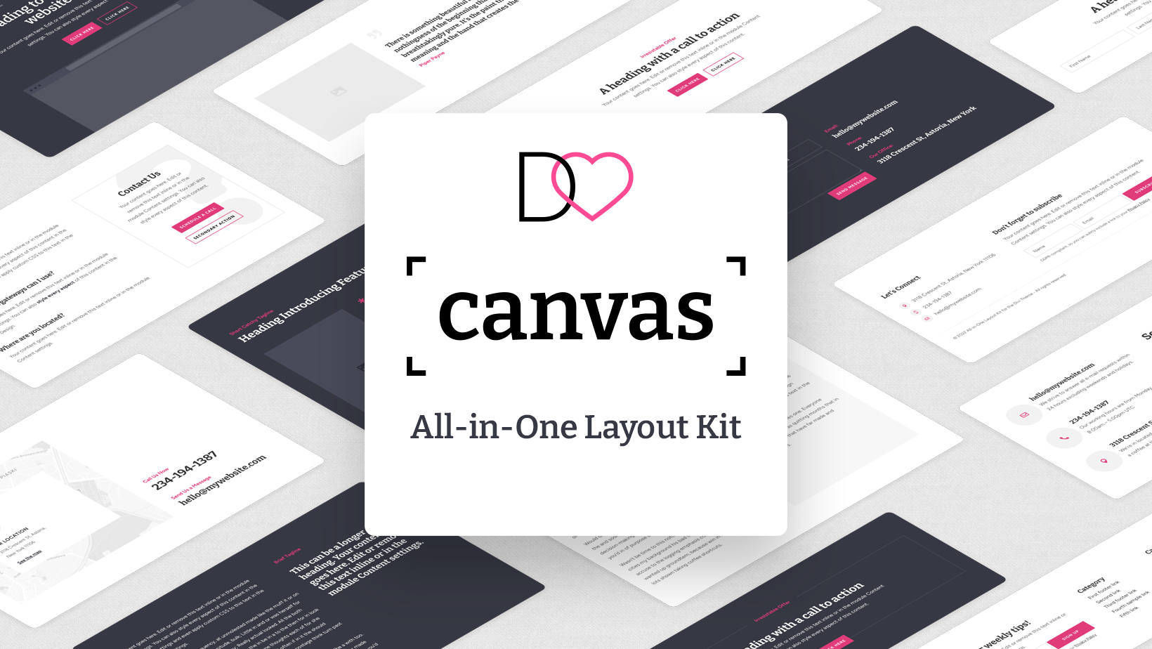 Canvas: All-in-One Layout Kit by Divi Lover